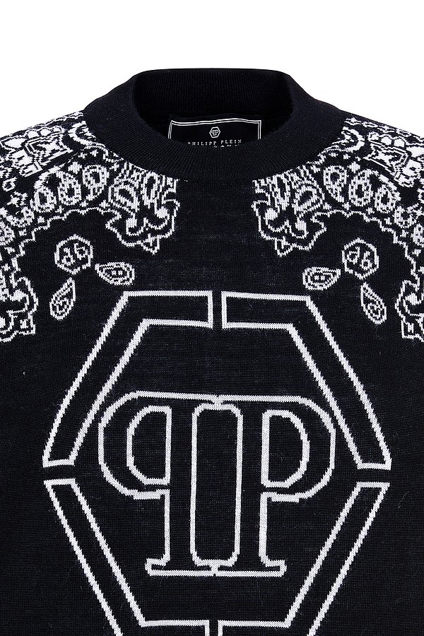 Philipp Plein Golf필립플레인 골프 Women 윈드프루프 패턴 라운드 스웨터 Sivillage 에스