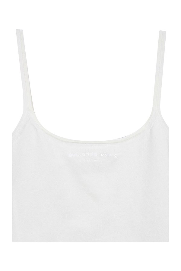 Alexander Wang알렉산더왕 Alexanderwangt 미니 로고 스쿱넥 탱크탑 Sivillage 에스