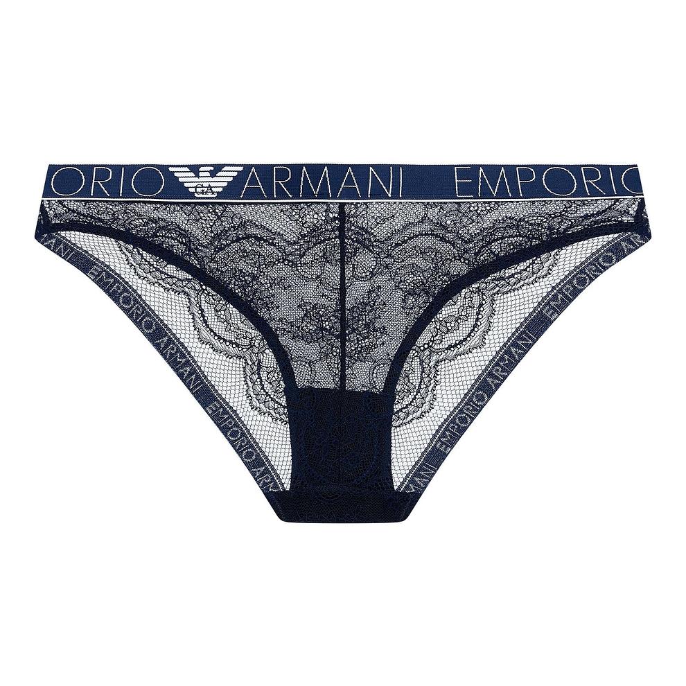 Emporio Armani Underwear엠포리오 아르마니 언더웨어 자수 레이스 푸쉬업 브라 And 밴딩 브리프 세트 S