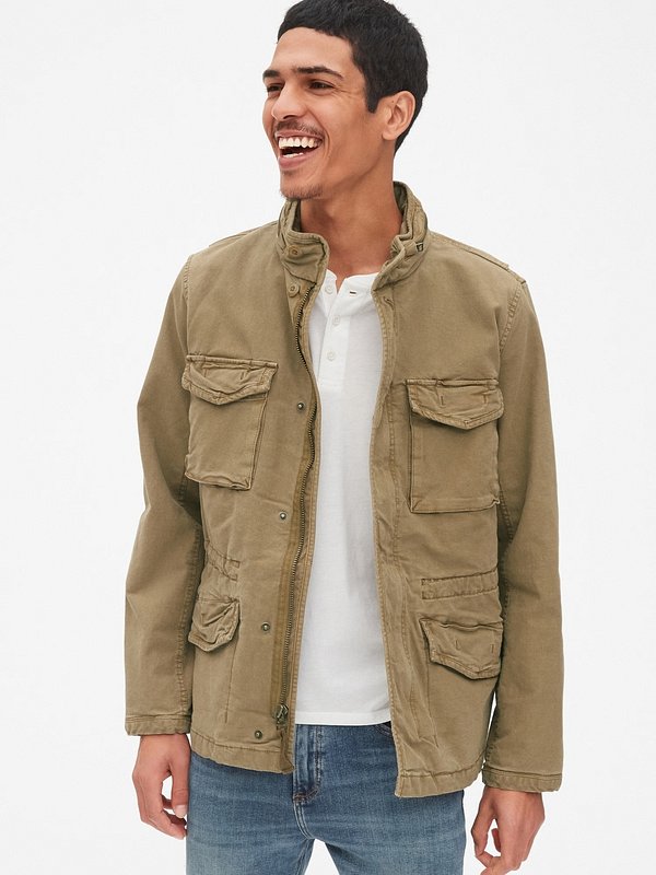 Gap Adults갭 ★갭 남성 19년 Spring★ 플랩 포켓 밀리터리 자켓 Sivillage 에스아이빌리지
