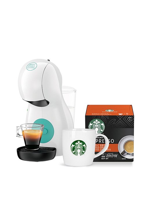Nescafe Dolcegusto네스카페 돌체구스토 네스카페 돌체구스토 커피머신 피콜로화이트 스벅캡슐1box