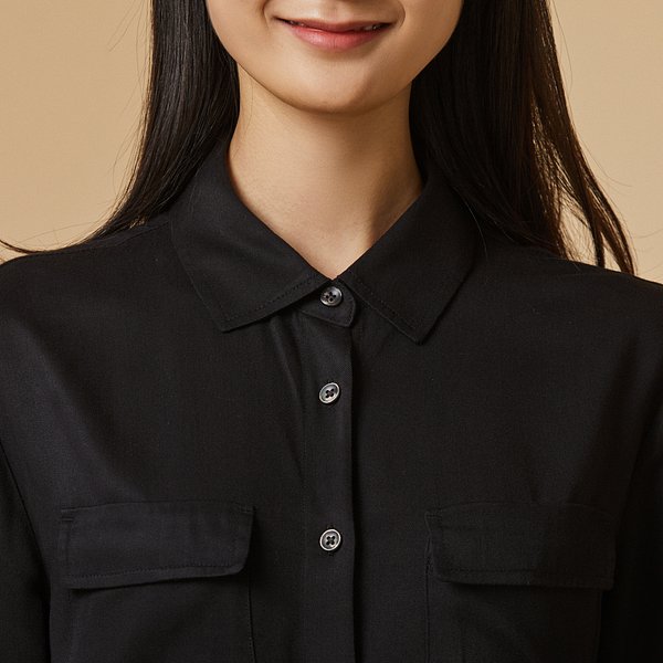Jaju자주 여 세미 루즈핏 셔츠 Sivillage 에스아이빌리지