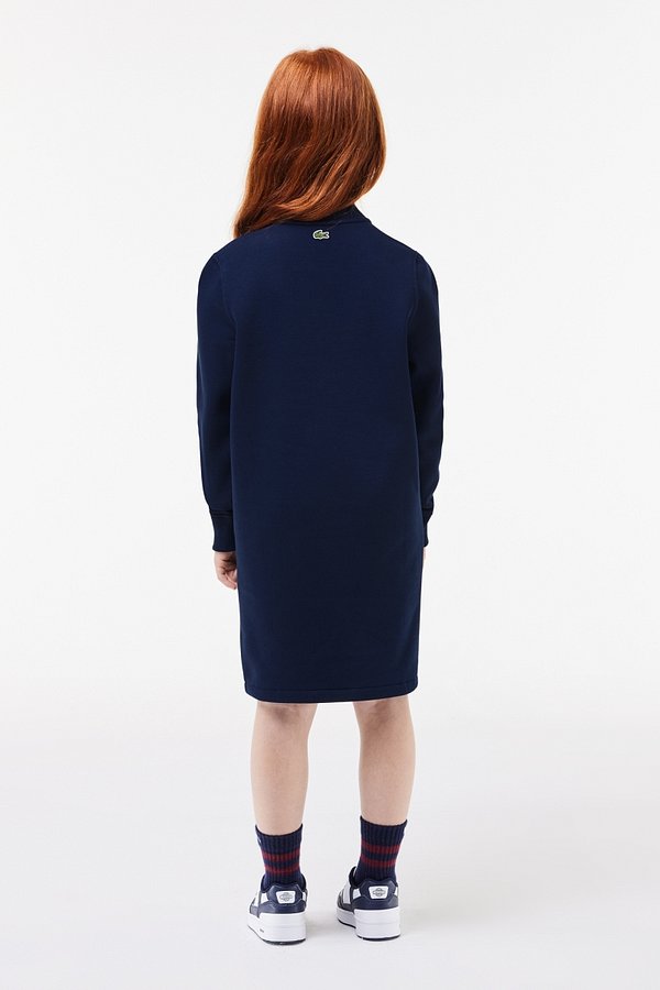 Lacoste라코스테 라코스테 키즈여아 테니스 레터링 반집업넥 스웨트 긴팔 드레스 Ej1157 53n 166 S