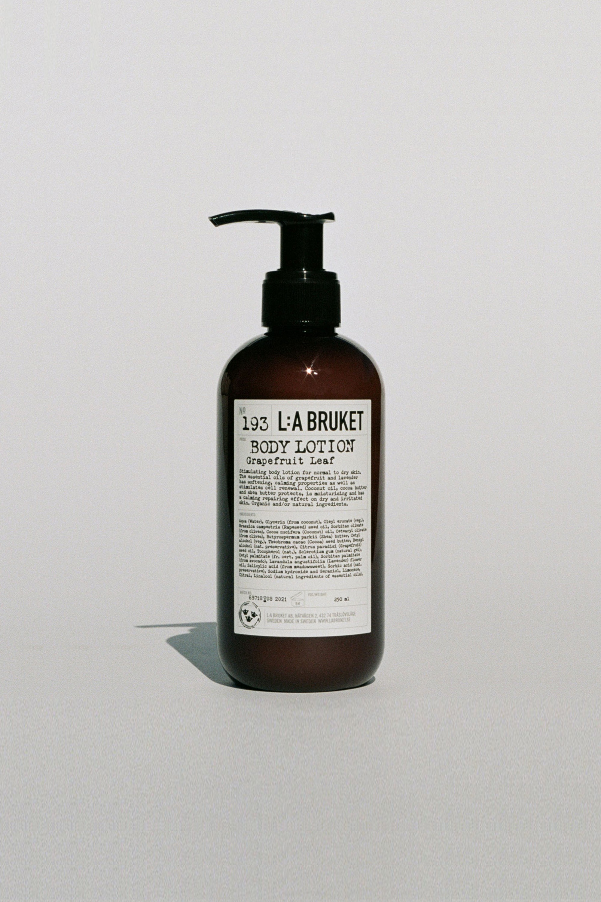 La Bruket 라부르켓 바디 로션 그레이프프룻 리프 240ml S I Village 에스아이빌리지
