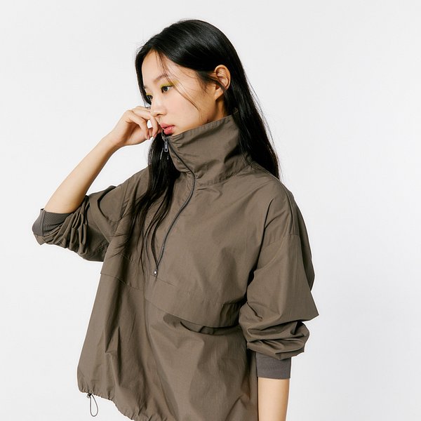 Jaju자주 여 반집업 루즈핏 셔츠 Sivillage 에스아이빌리지