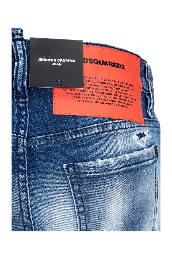 Dsquared2디스퀘어드2 여성 타이트 핏 제니퍼 크롭트 진 Jennifer Cropped Sivillage