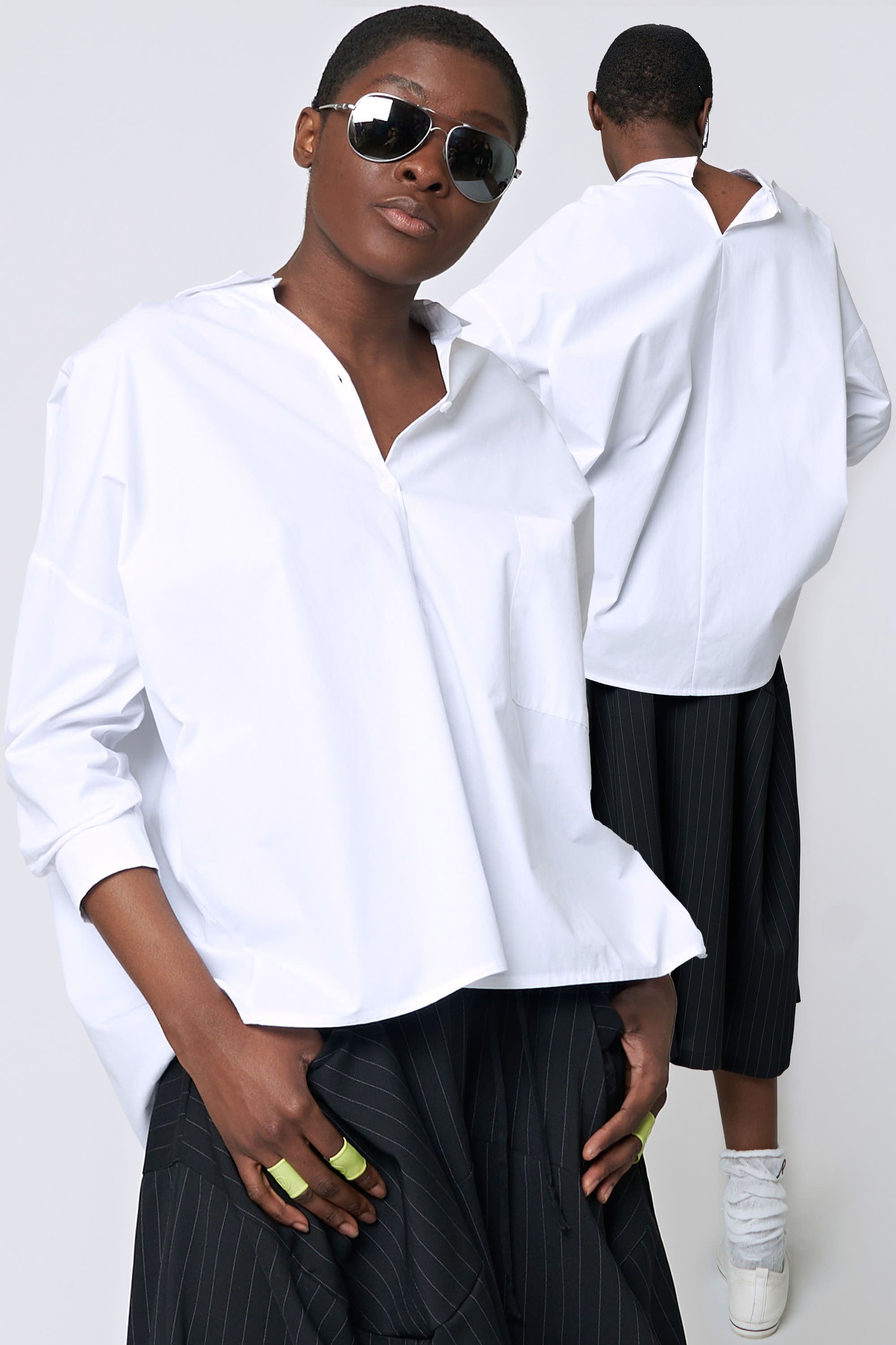 ATHPLATFORM(애스플래폼) AW31SH02 BACK SLIT SHIRT_WHITE | S.I.VILLAGE (에스아이빌리지)
