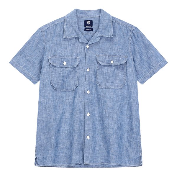 Gap Adults갭 ★갭 남성 20년 Spring★ 투 포켓 샴브레이 셔츠 Sivillage 에스아이빌리지