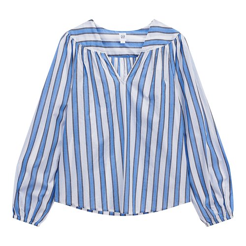 Gap Adults갭 ★갭 여성 19년 Spring★ 스트라이프 브이넥 블라우스 Sivillage 에스아이빌리지