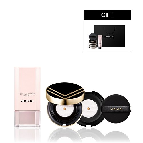 Vidivici비디비치 퍼펙트 브이핏 쿠션 And 스킨일루미네이션 40ml 세트 Sivillage 에스아이빌리지