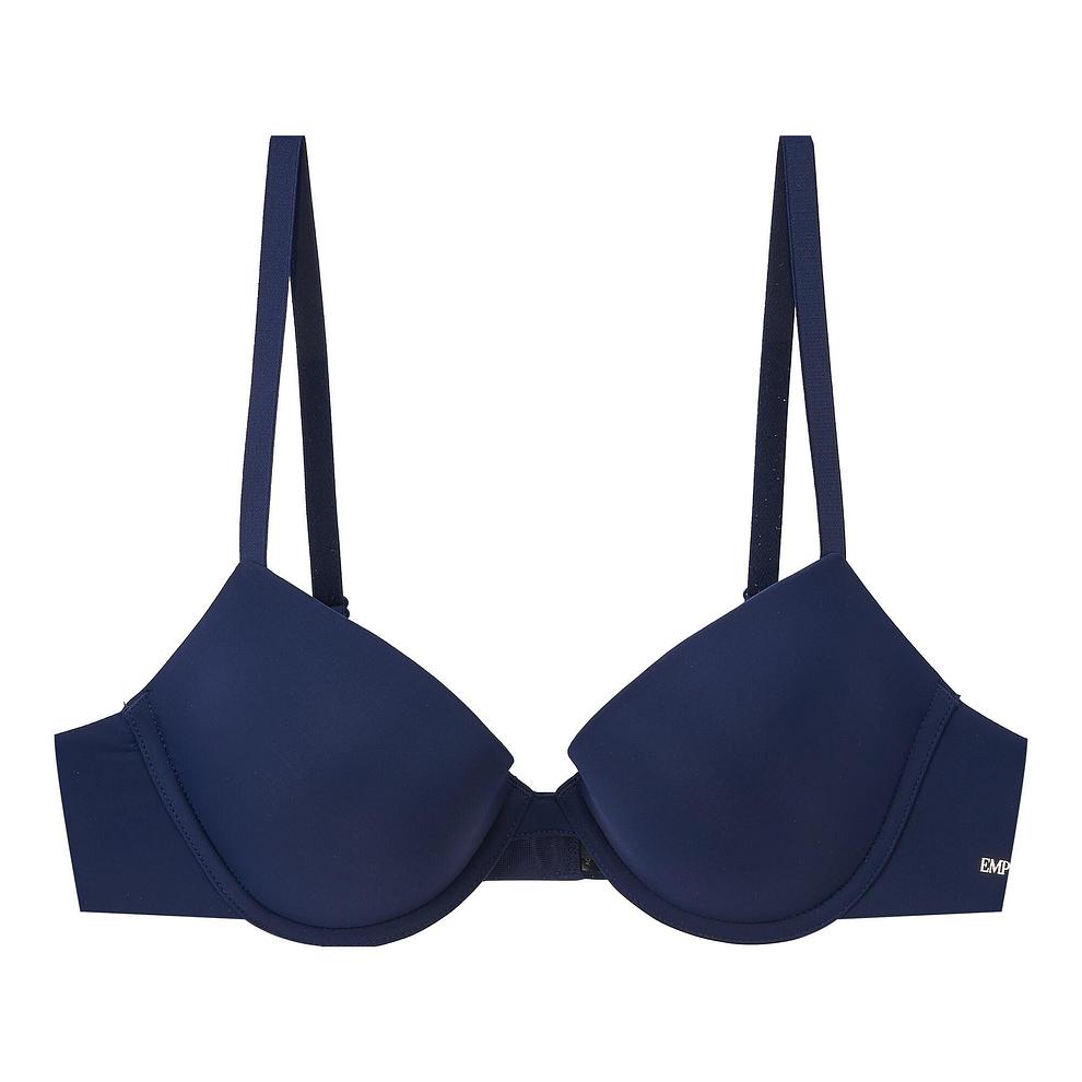 Emporio Armani Underwear엠포리오 아르마니 언더웨어 메탈릭 레터링 푸쉬업 브라 And 브리프 세트 Si