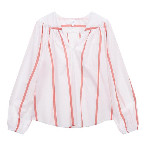 Gap Adults갭 ★갭 여성 19년 Spring★ 스트라이프 브이넥 블라우스 Sivillage 에스아이빌리지