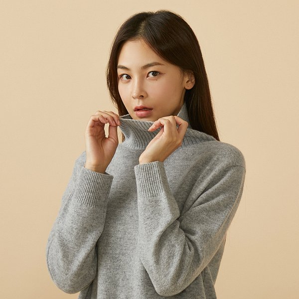 Jaju자주 메리노울 터틀넥 니트 Sivillage 에스아이빌리지