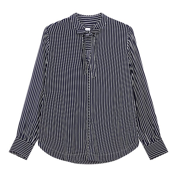 Gap Adults갭 ★갭 여성 19년 Holiday★ 끈 장식 스트라이프 블라우스 Sivillage 에스아이빌리지