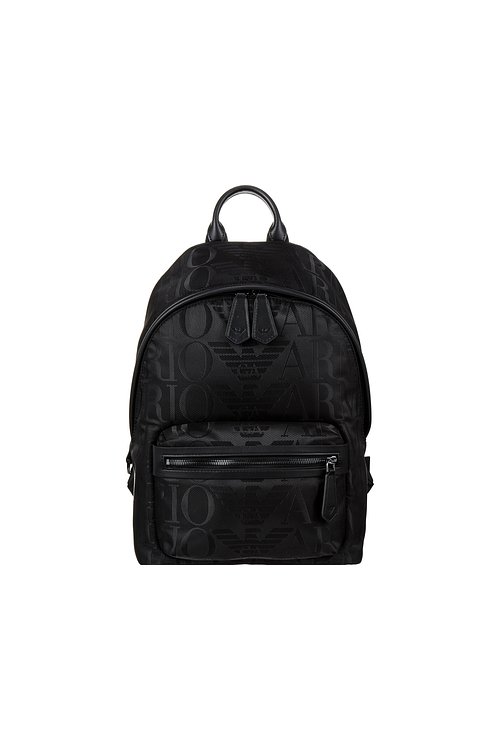 Emporio Armani엠포리오 아르마니 남성 로고 패턴 라운드 백팩 Sivillage 에스아이빌리지