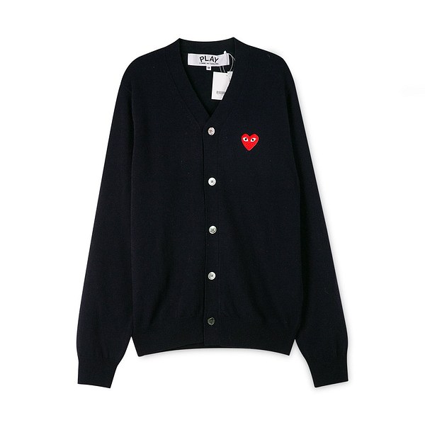 Comme Des Garcons꼼데가르송 꼼데가르송 남성 레드하트 와펜 울 네이비 가디건 Az N008 051 2 Si