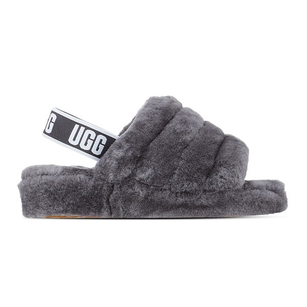 Ugg어그 For Women Ugg 스트랩 퍼 슬리퍼 플러프 예 슬라이드 Sivillage 에스아이빌리지