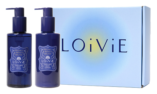 Loivie 로이비 피오니 앤 화이트 머스크 바디케어 세트 바디로션and바디워시 S I Village 에스아이빌리지