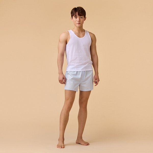 Jaju자주 남 60수 코튼 트렁크 팬티 Sivillage 에스아이빌리지