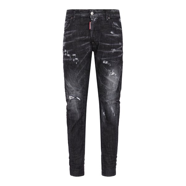 Dsquared2디스퀘어드2 남성 넘버로고 패치 데미지 데님팬츠 Tidy Biker Sivillage 에스아이빌리지