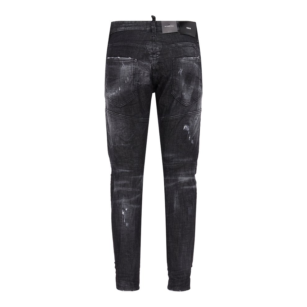 Dsquared2디스퀘어드2 남성 넘버로고 패치 데미지 데님팬츠 Tidy Biker Sivillage 에스아이빌리지