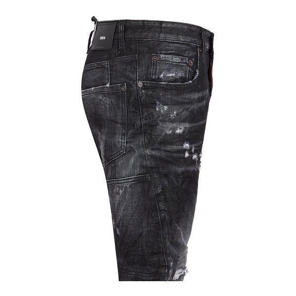 Dsquared2디스퀘어드2 남성 넘버로고 패치 데미지 데님팬츠 Tidy Biker Sivillage 에스아이빌리지