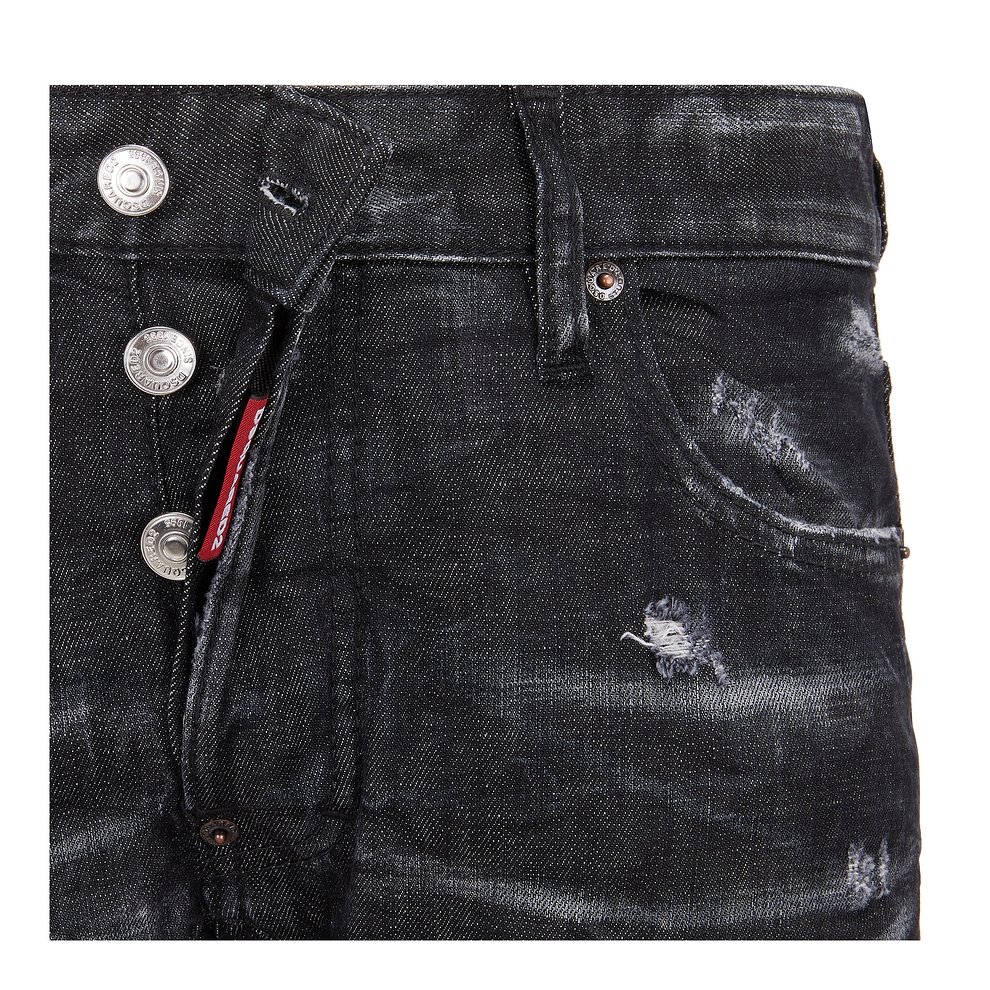 Dsquared2디스퀘어드2 남성 넘버로고 패치 데미지 데님팬츠 Tidy Biker Sivillage 에스아이빌리지