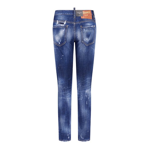 Dsquared2디스퀘어드2 여성 빈티지 크랙 데님 팬츠 Jennifer Cropped Sivillage 에스