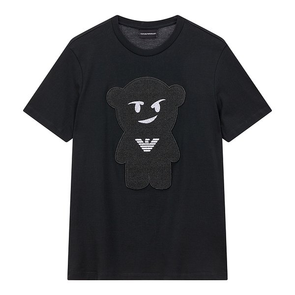 Emporio Armaniu엠포리오 아르마니 시그니처 캐릭터 패치 반팔 티셔츠 Sivillage 에스아이빌리지