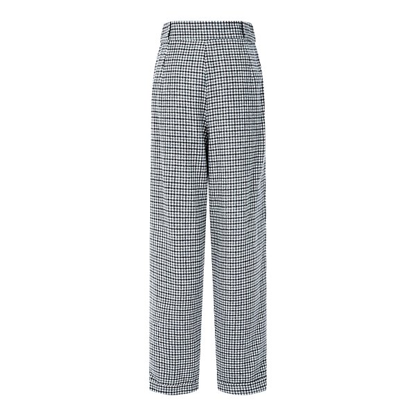 Emporio Armani엠포리오 아르마니 여성 울 블렌드 체크 롤업 팬츠 Sivillage 에스아이빌리지
