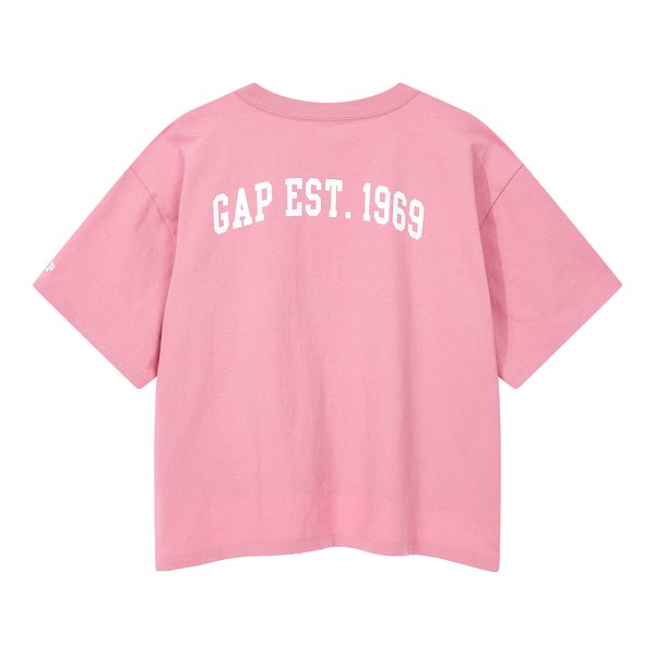 Gap Adults갭 ★갭 여성 21년 Summer★ 로고 그래픽 박시 언발 티셔츠 Sivillage 에스아이빌리지