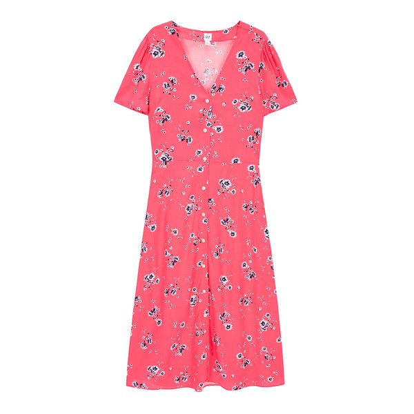 Gap Adults갭 ★갭 여성 21년 Spring★ 플라워 프린트 브이넥 원피스 Sivillage 에스아이빌리지
