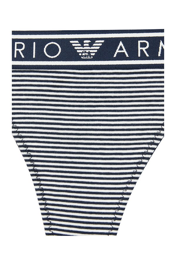 Emporio Armani Underwear엠포리오 아르마니 언더웨어 여성 라인 로고 밴딩 패턴드 티팬티 Si