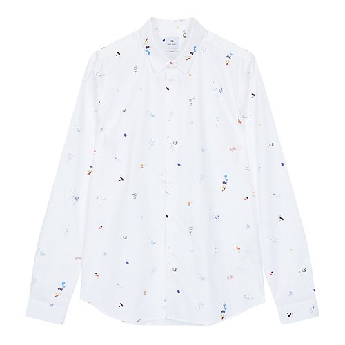Paul Smith폴스미스 Ps Paul Smith 드로잉 패턴 슬림 핏 셔츠 Sivillage 에스아이빌리지