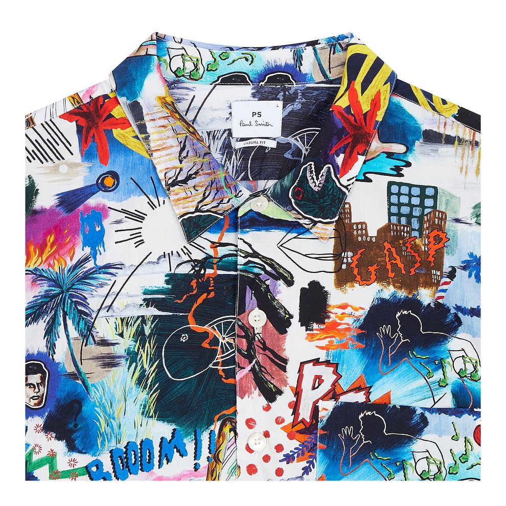 Paul Smith폴스미스 Ps Paul Smith 캐주얼 핏 워터컬러 프린트 셔츠 Sivillage 에스아이빌리지