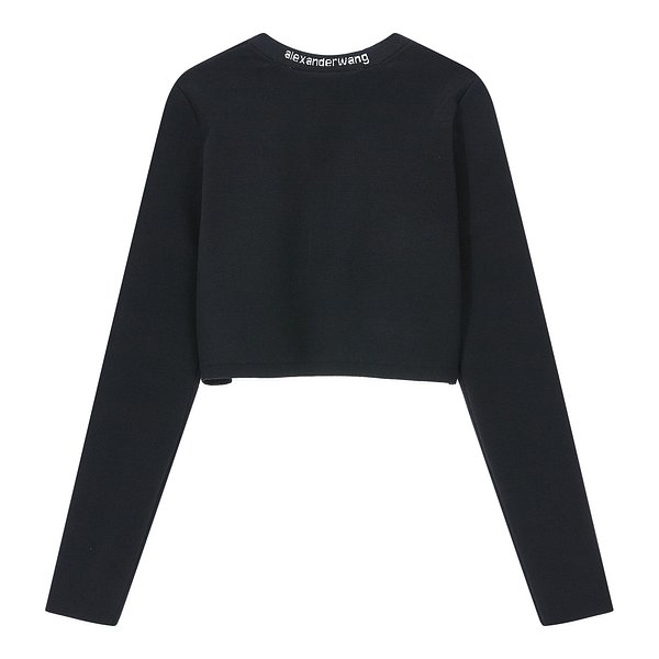 Alexander Wang알렉산더왕 Alexanderwangt 로고 트리밍 크롭 가디건 Sivillage 에스