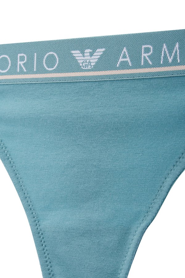 Emporio Armani Underwear엠포리오 아르마니 언더웨어 여성 씬 로고 밴딩 코튼 티팬티 Si