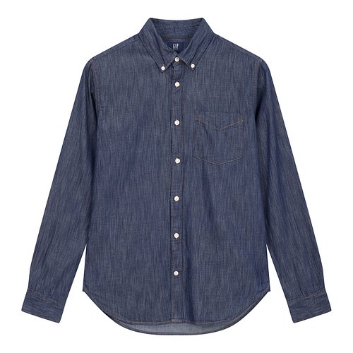 Gap Adults갭 ★갭 남성 19년 Fall★ 슬림핏 원 포켓 데님 셔츠 Sivillage 에스아이빌리지