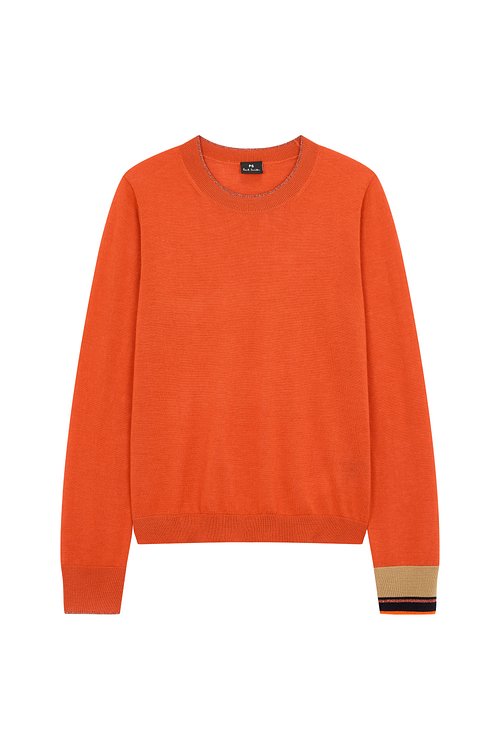 Paul Smith폴스미스 Ps Paul Smith 여성 글리터 트리밍 크루넥 스웨터 Sivillage 에스아이빌리지