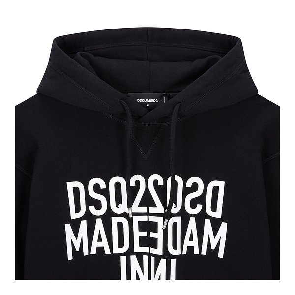 Dsquared2디스퀘어드2 남성 로고 프린트 후드 티셔츠 Sivillage 에스아이빌리지