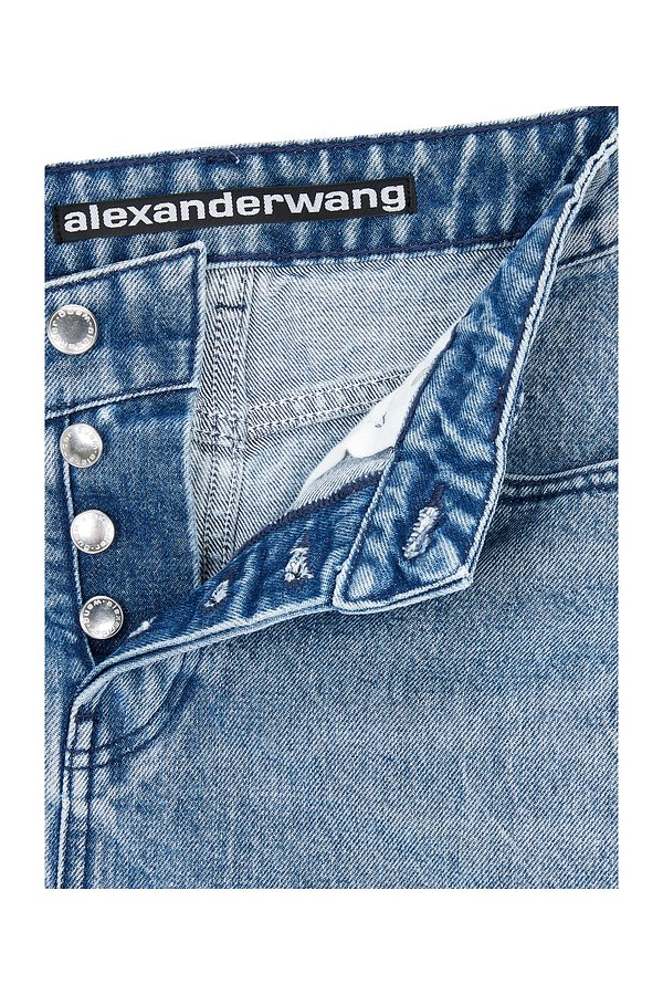 Alexanderwang알렉산더왕 로고 스트랩 미니 데님 스커트 Sivillage 에스아이빌리지