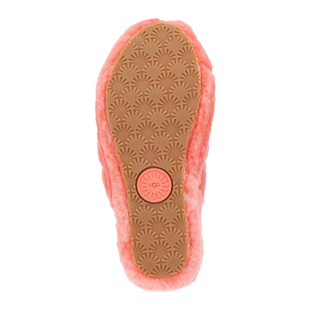 Ugg어그 For Women Ugg 스트랩 퍼 슬리퍼 플러프 예 슬라이드 네온 Sivillage 에스아이빌리지