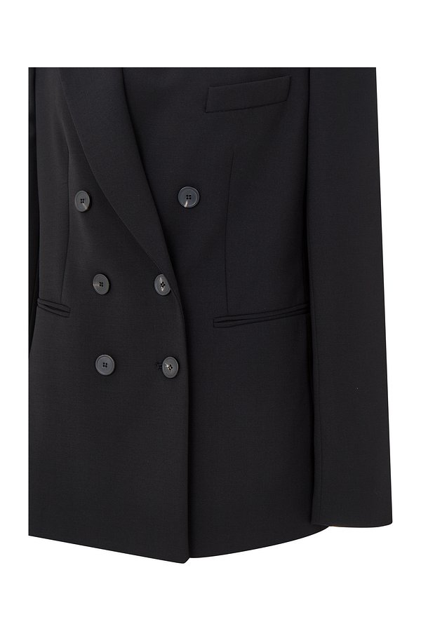 Emporio Armani엠포리오 아르마니 여성 피크트 라펠 더블 자켓 Sivillage 에스아이빌리지