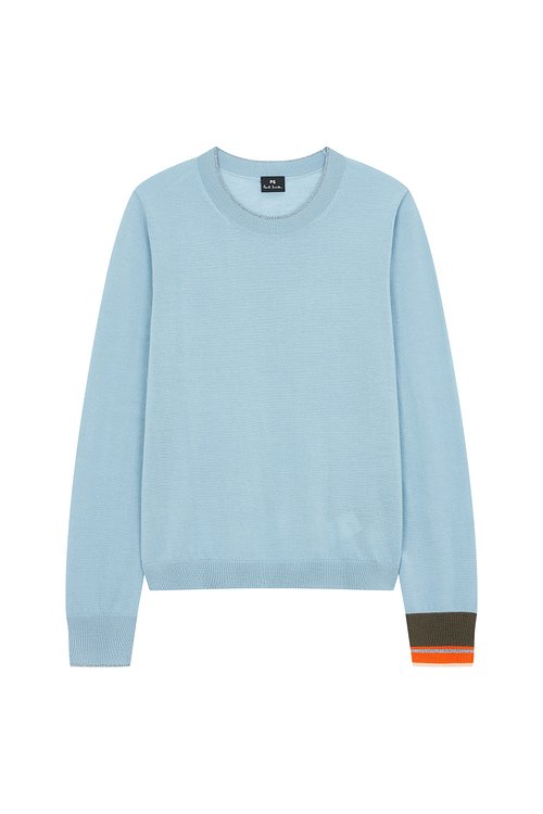 Paul Smith폴스미스 Ps Paul Smith 여성 글리터 트리밍 크루넥 스웨터 Sivillage 에스아이빌리지
