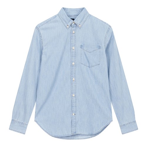 Gap Adults갭 ★갭 남성 19년 Fall★ 슬림핏 원 포켓 데님 셔츠 Sivillage 에스아이빌리지