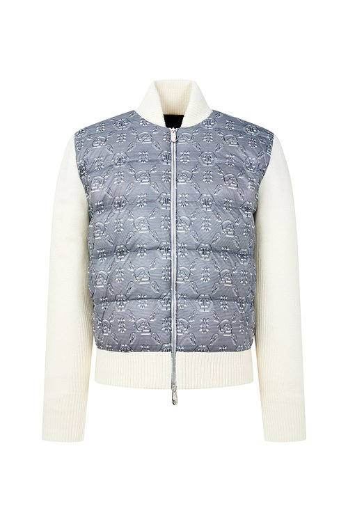 Philipp Plein Golf필립플레인 골프 Men 헥사 하이브리드 스웨터 다운 자켓 Sivillage 에스