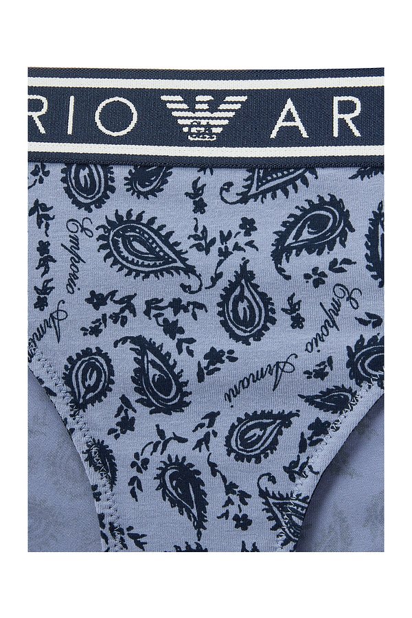 Emporio Armani Underwear엠포리오 아르마니 언더웨어 여성 라인 로고 밴딩 패턴드 브리프 Si