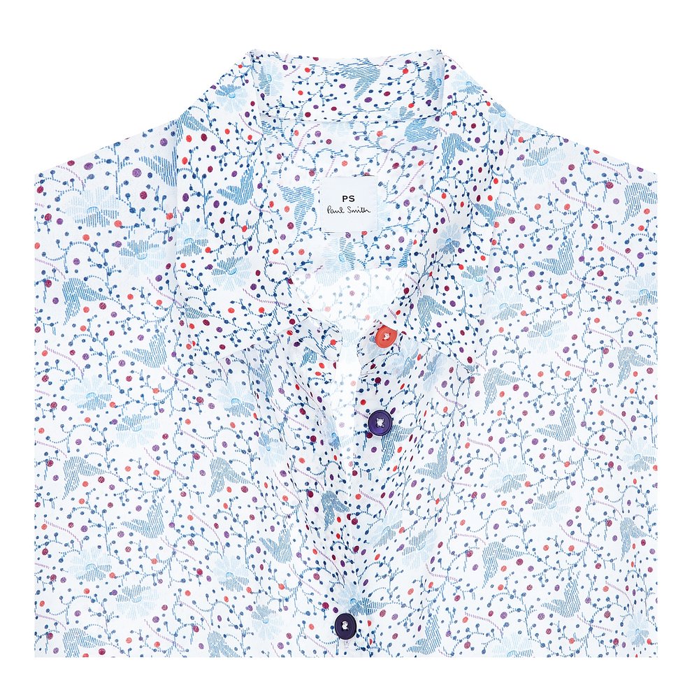 Ps Paul Smith 여성 플라워 그래픽 레이온 블라우스 Sivillage