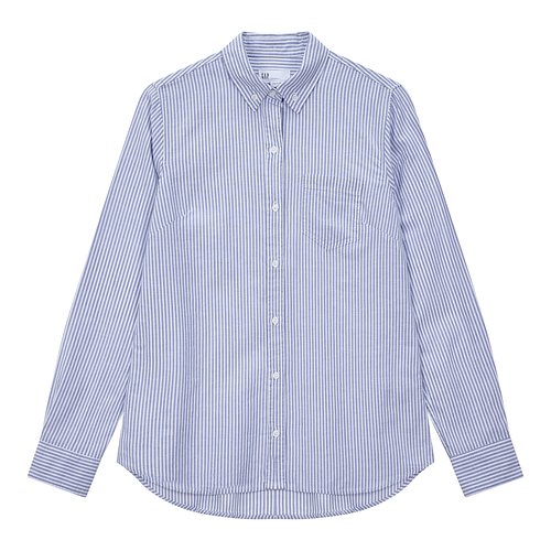 Gap Adults갭 ★갭 여성 19년 Spring★ 세로 스트라이프 원 포켓 셔츠 Sivillage 에스아이빌리지
