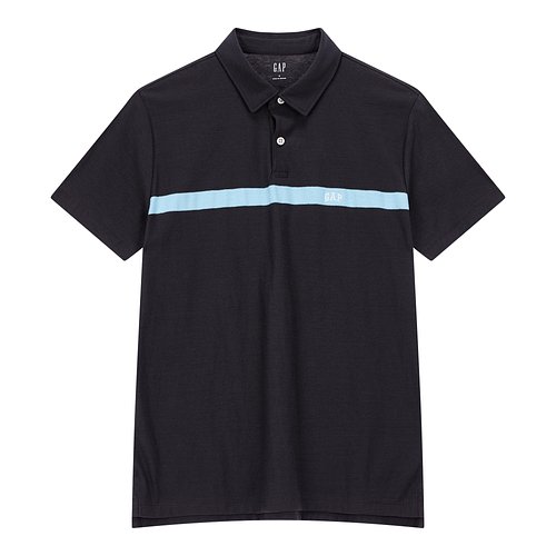 Gap Adults갭 ★갭 남성 19년 Summer★ 배색 라인 로고 피케 셔츠 Sivillage 에스아이빌리지